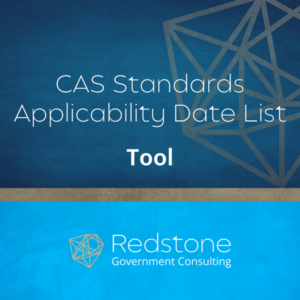 CAS Standards Applicability Date List | Redstone Government Consulting ...