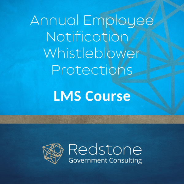 Whistleblower Protection Annual Employee Training | Redstone GCI